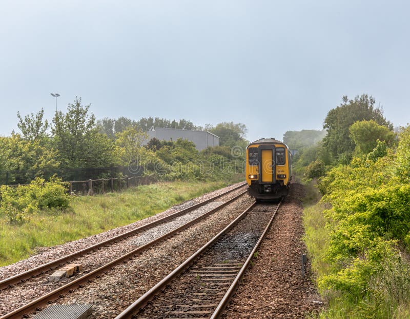 An Approaching Train Passes through the Countryside Editorial Image ...