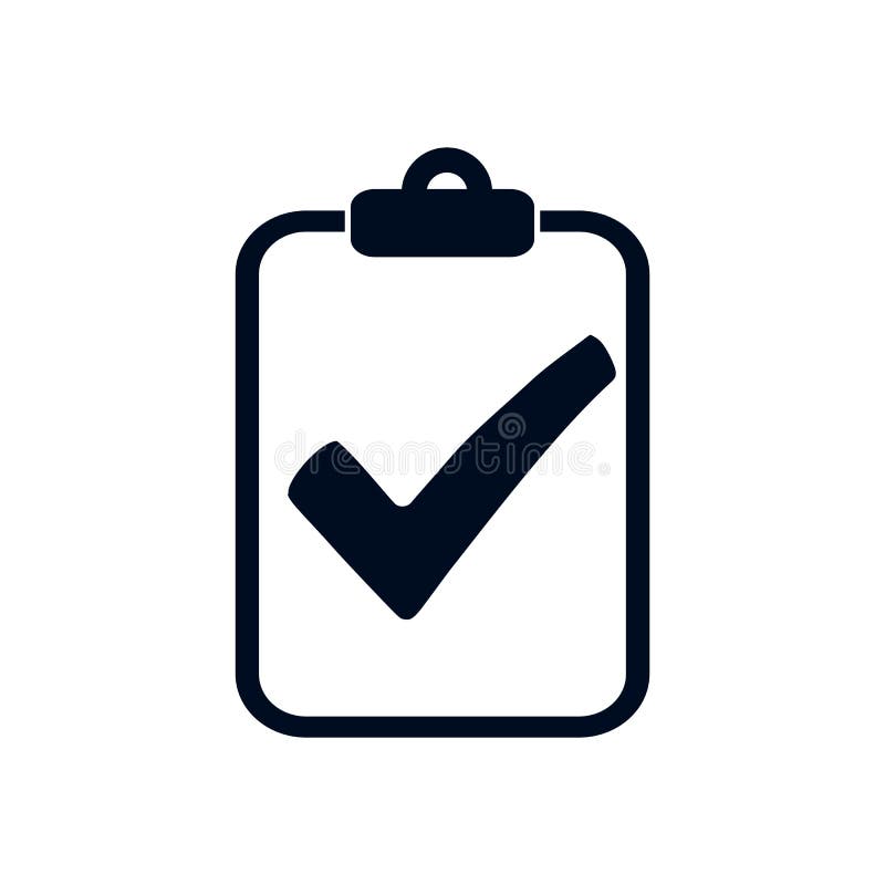 Approval Check Mark Icon Isolated on Black and White Background ...