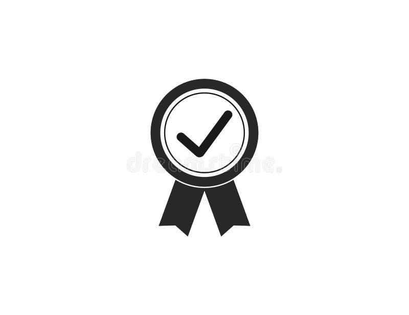 Approval Check Mark Icon. Vector Illustration. Stock Vector ...