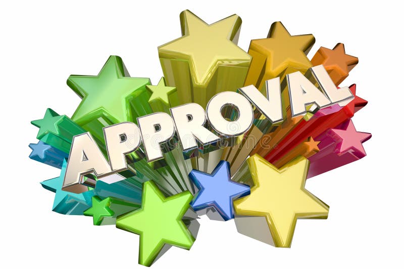 Approval Good Answer Accepted Stars Stock Illustration - Illustration ...