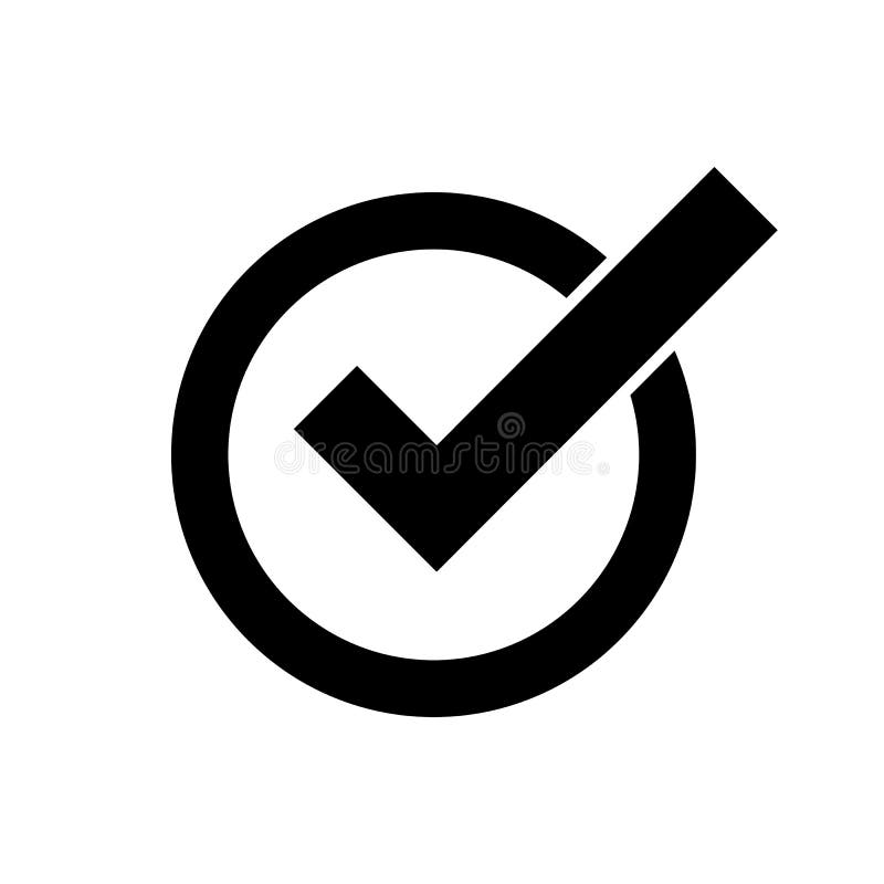 Approval Icon, Logo Isolated on White Background Stock Vector ...