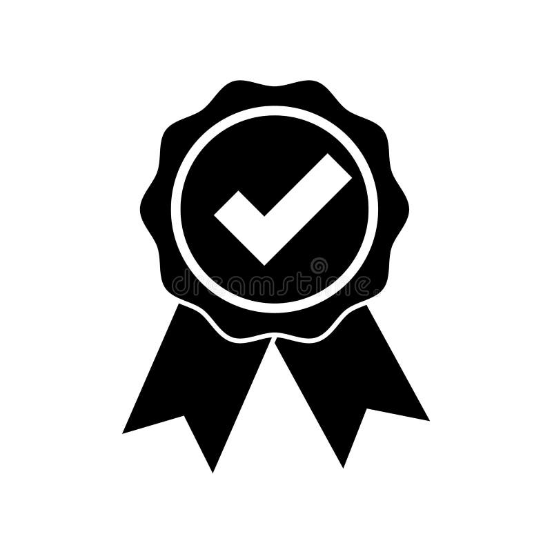 Approval Icon, Logo Isolated on White Background Stock Vector ...