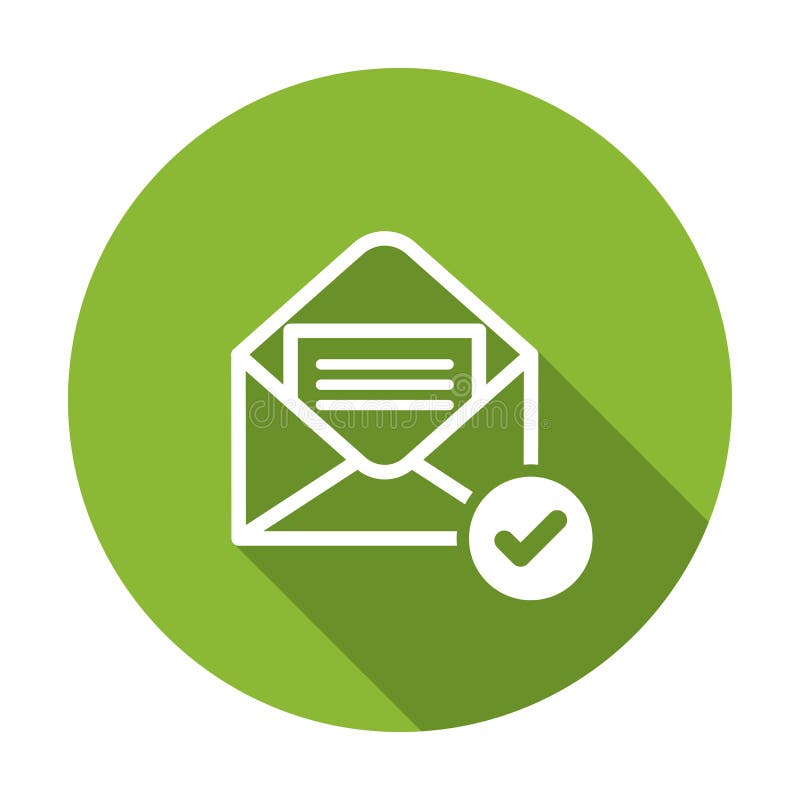 Approval Letter. Envelope Icon with Check Sign. Envelope Icon and ...