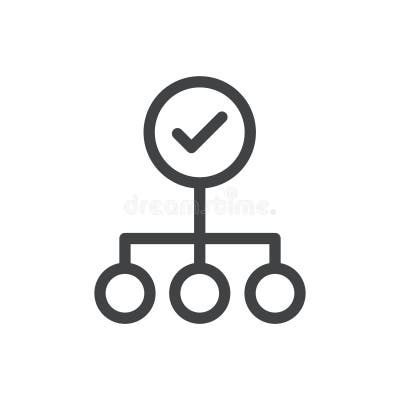 Approval Process Icon Simple Outline Vector Logo Stock Vector ...