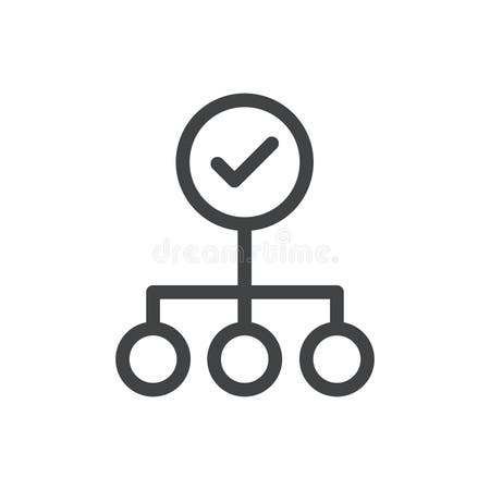 Approval Process Icon Simple Outline Vector Logo Stock Vector ...