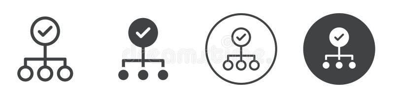 Approval Process Icon Simple Outline Vector Logo Stock Vector ...
