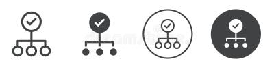 Approval Process Icon Simple Outline Vector Logo Stock Vector ...