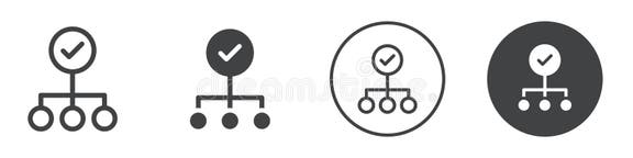 Approval Process Icon Simple Outline Vector Logo Stock Vector ...