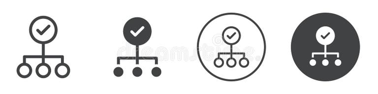 Approval Process Icon Simple Outline Vector Logo Stock Vector ...
