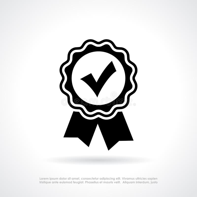 Approval Quality Certificate Icon Stock Vector - Illustration of ...