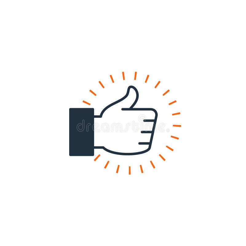 Approval Sign, Customer Service Experience, Like Hand Thumb Up Icon ...