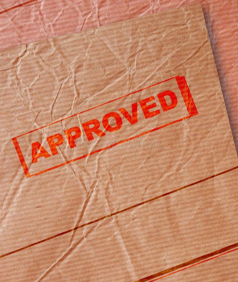 Approval stamp stock image. Image of wooden, sanctioned - 63686453
