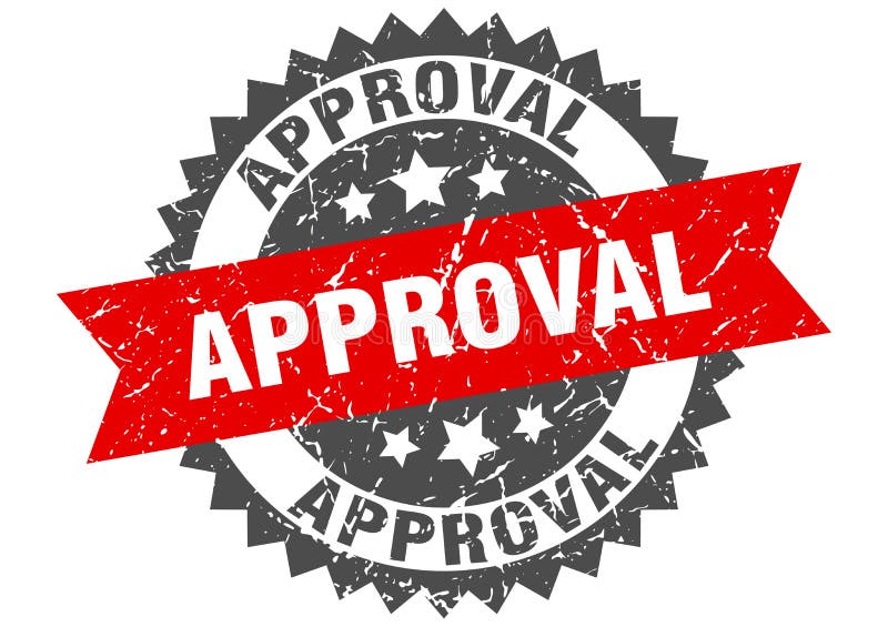 Approval Stamp Line and Glyph Icon, Allow and Stamper, Rubber Stamp ...