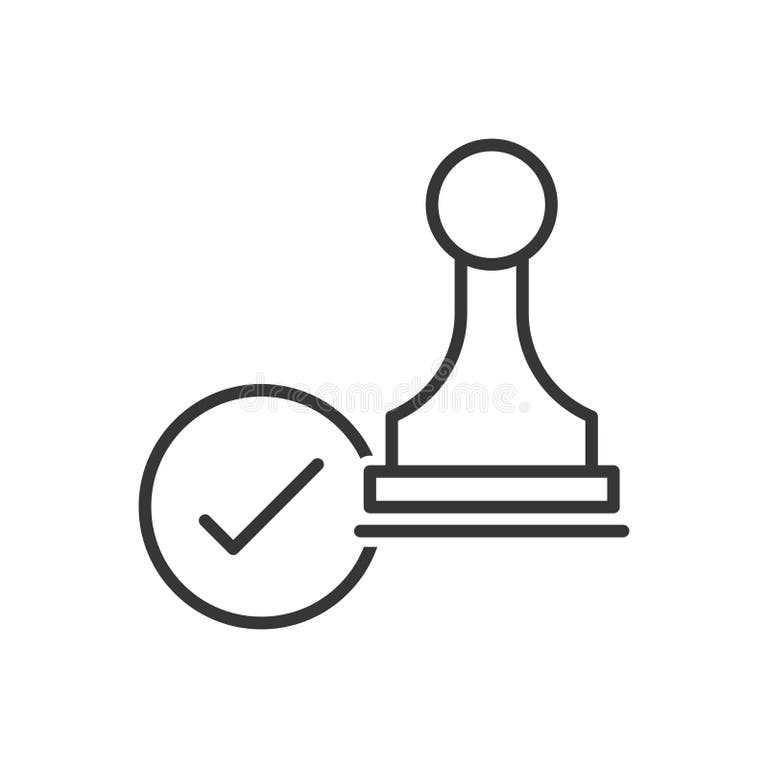 Approval Stamp Icon Stock Illustrations – 25,738 Approval Stamp Icon ...