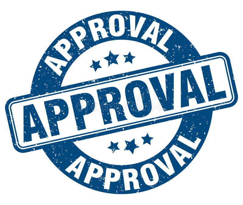 Approval Stamp. Approval Label. Round Grunge Sign Stock Vector - Illustration of rubber, sign ...