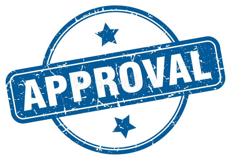 Approval Stamp. Approval Round Ribbon Sticker. Tag Stock Vector ...