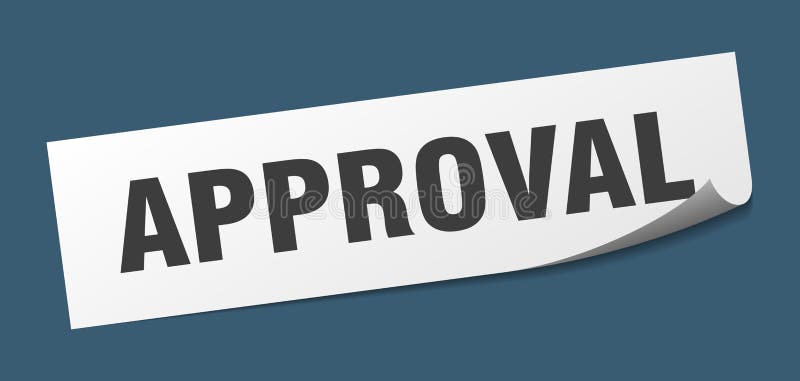 Approval Sticker. Approval Square Isolated Sign Stock Vector ...