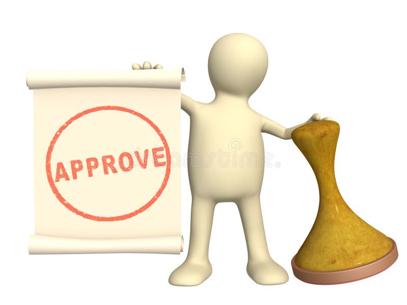 Approve stock illustration. Illustration of office, document - 6723223