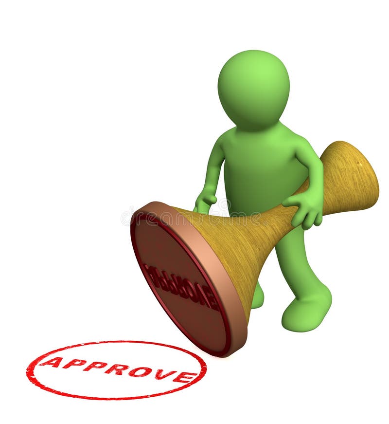 Approve stock illustration. Illustration of office, document - 6723223