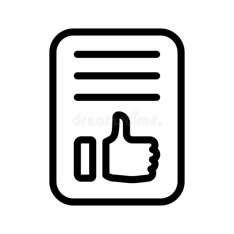 Approve Document Icon, with Tick Stock Vector - Illustration of agreement, stamp: 244450288
