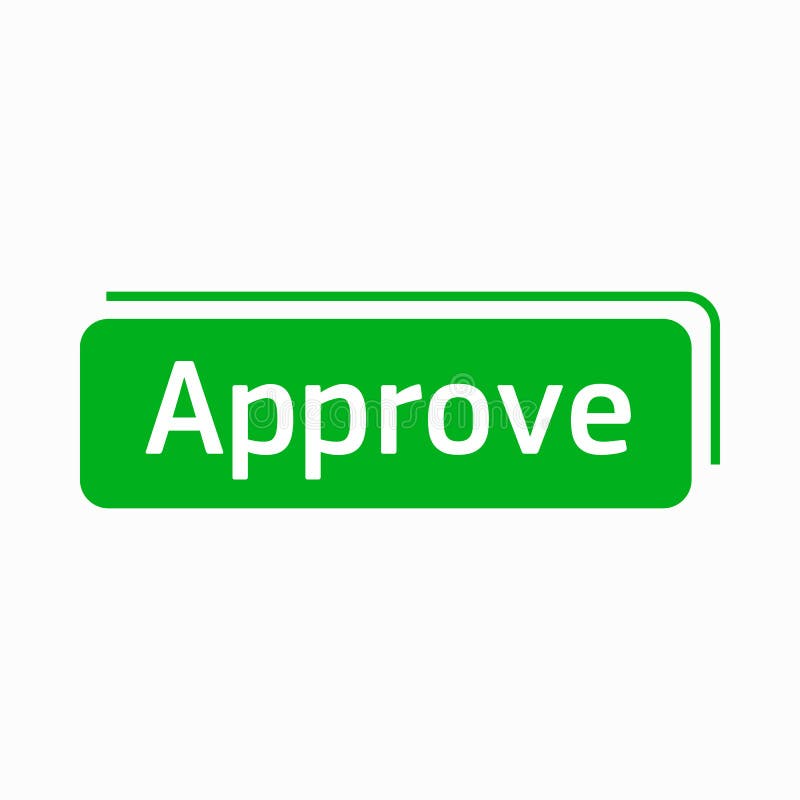 Approve Icon for Simple Flat Style Ui Design Stock Vector ...