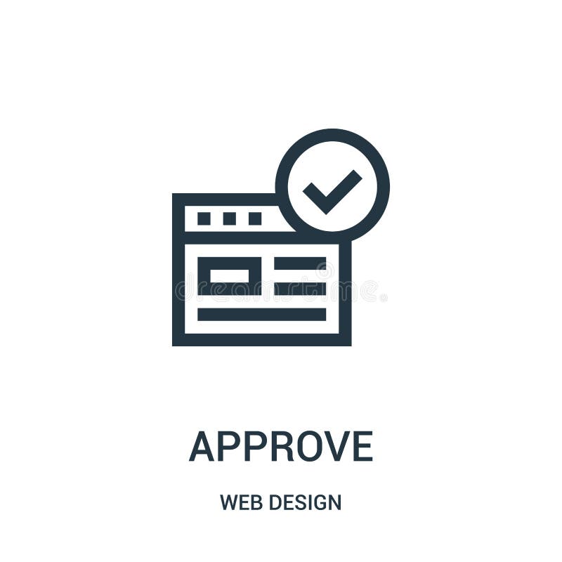 Approve Icon Set in Comic Style. Check Mark Cartoon Vector Illustration ...