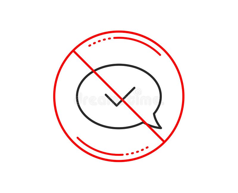 Approve Line Icon. Accepted or Confirmed Sign. Vector Stock Vector ...