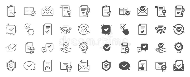 Guarantee Check Mark,rectangular Stickers Stock Vector - Illustration ...