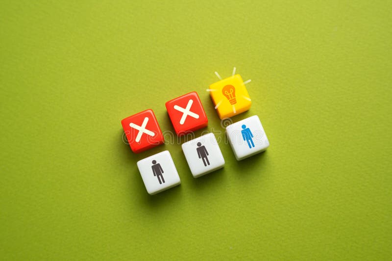 Approve One of the Ideas. Teamwork. Choose the Best Proposed Idea Stock ...