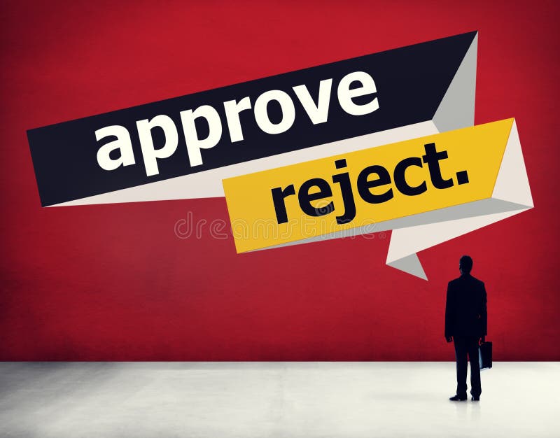 Approve Reject Cancelled Decision Selection Concept Stock Photo - Image ...