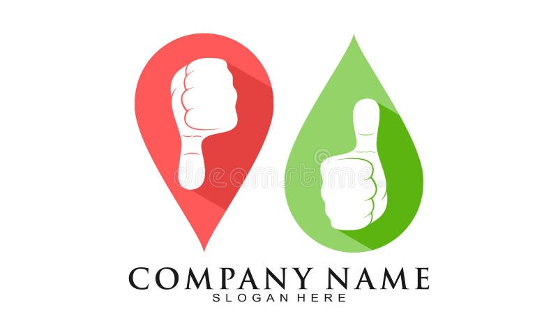 Approve and Reject Hand Illustration Vector Design Stock Vector ...