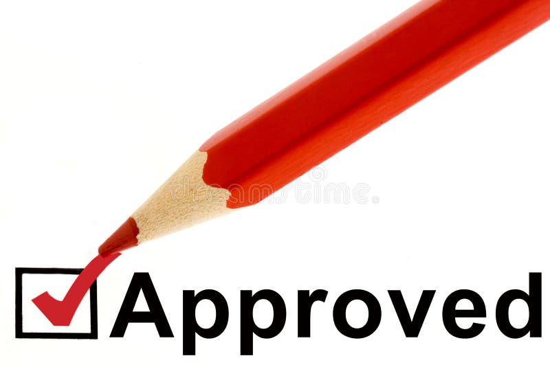 Approval Word Arrow Target Seeking Acceptance Good Reaction Stock ...
