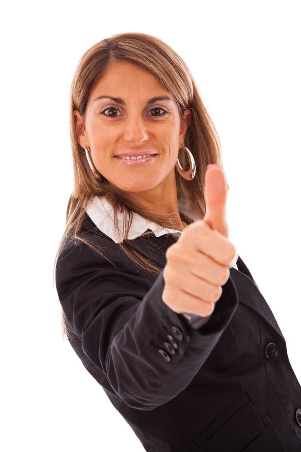 Thumbs up, approved stock photo. Image of successful - 34600250