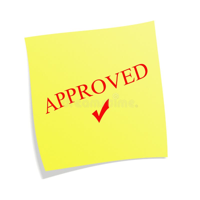 Approved stock illustration. Illustration of alright, satisfy - 5958618