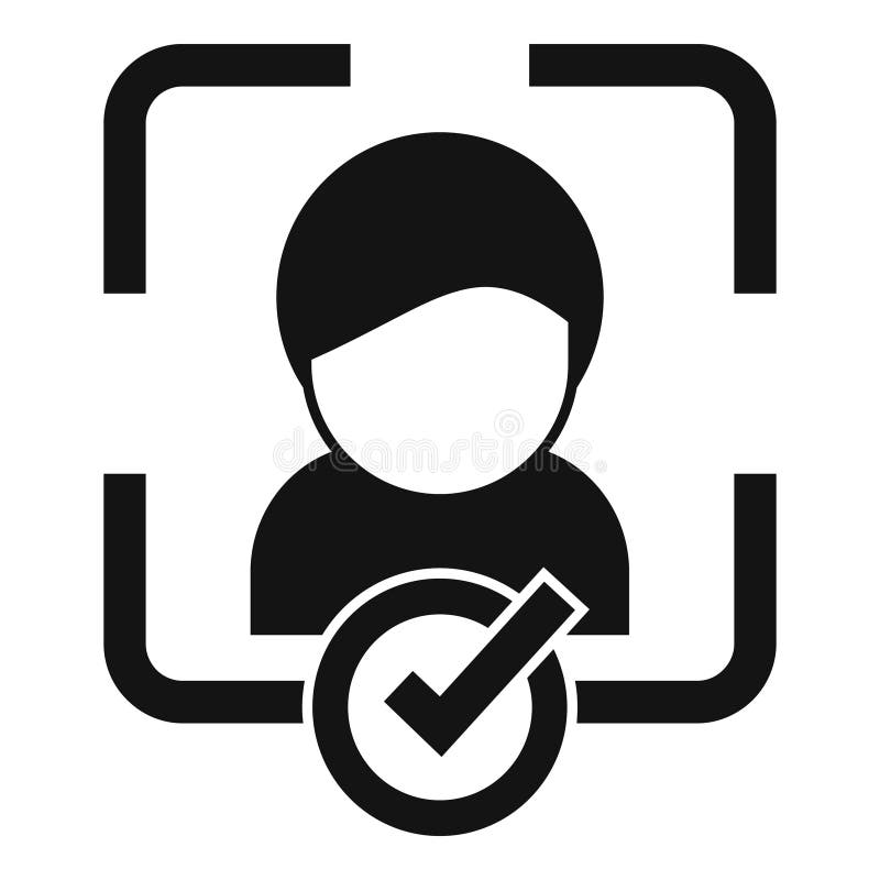 Approved Access Person Icon Simple Vector. Data Human Stock Vector ...