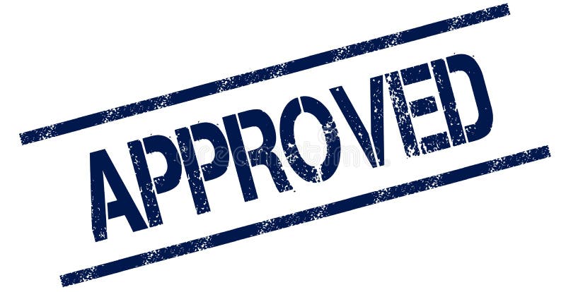 Kid approved blue stamp stock illustration. Illustration of symbol ...