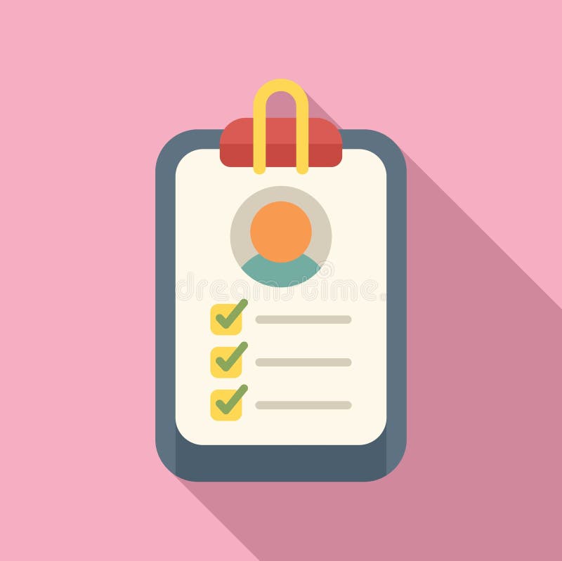 Approved Board Candidate Icon Flat Vector. New Cv Hr Stock Illustration - Illustration of flat ...