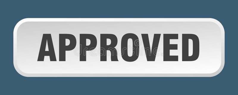 Approved web button stock vector. Illustration of commerce - 120157040
