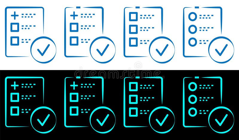 Approved Check Mark and Result Data. Clinical Checklist Document Symbol ...