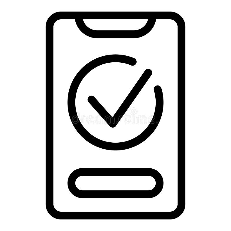 Approved Checklist Icon on White Background Stock Vector - Illustration ...