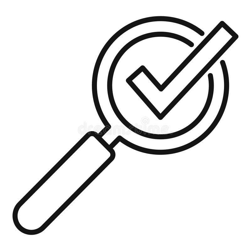 Approved Content Filter Icon Outline Vector. Flow Data Process Stock ...