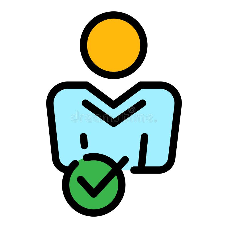 Approved Credibility Icon Color Outline Vector Stock Vector ... Approved Credibility Icon Color Outline Vector Stock Vector ...