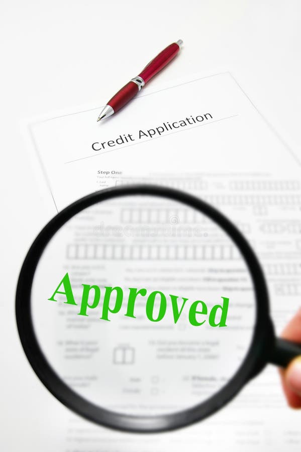 Approved credit stock photo. Image of banking, paperwork - 22014324