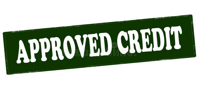 Approved credit stock illustration. Illustration of grunge - 92112488