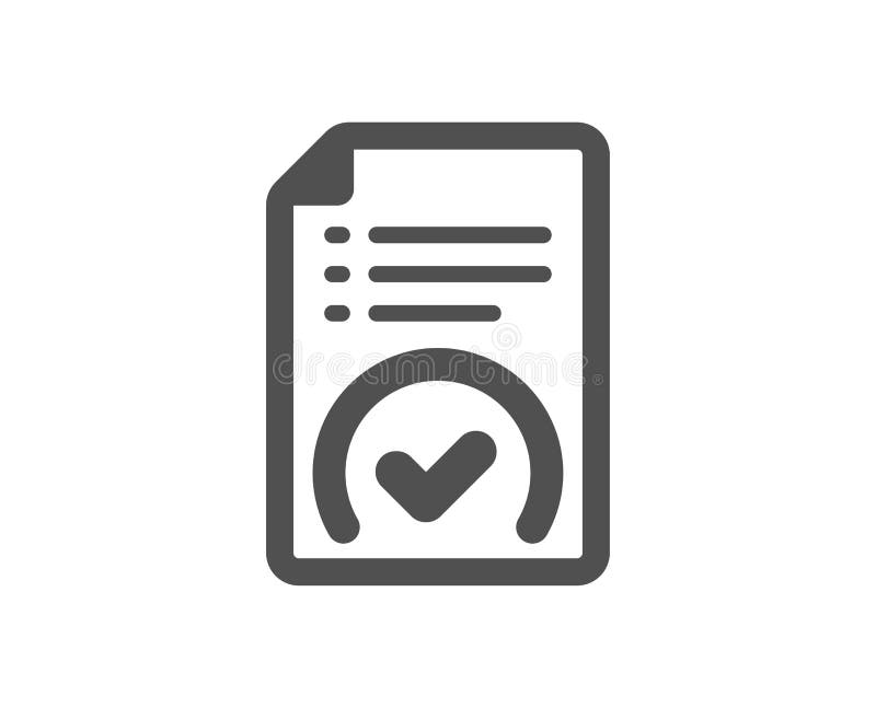 Approved Document Icon. Accepted File Sign. Vector Stock Vector ...