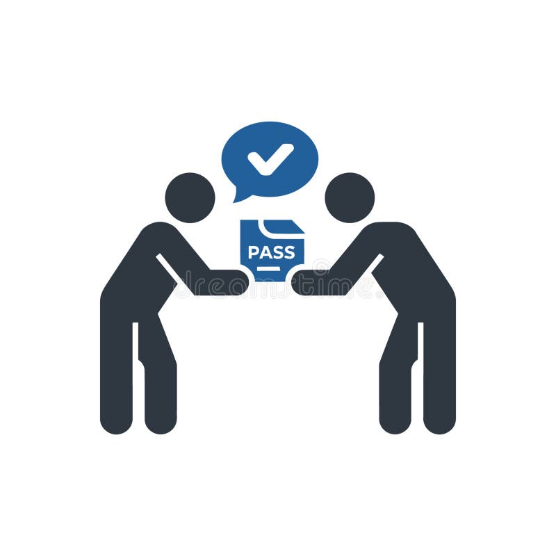 Approved Document Pass Icon Stock Vector - Illustration of approval ...