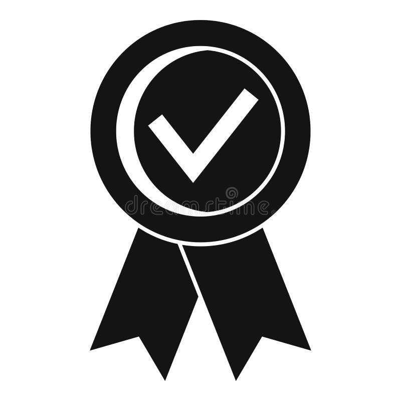 Approved Emblem Icon Simple Vector. Quality Certificate Stock ...