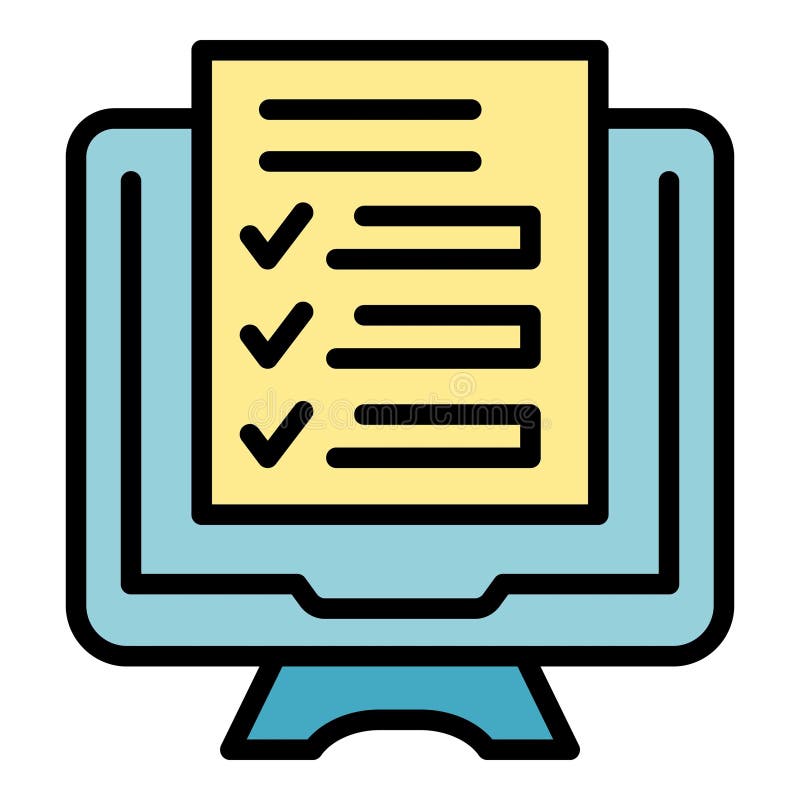 Approved Exam Icon Vector Flat Stock Illustration - Illustration of ...