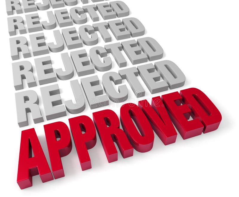 Approval Word Arrow Target Seeking Acceptance Good Reaction Stock ...