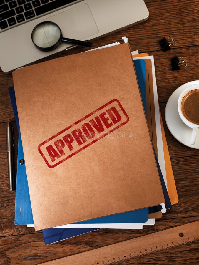 Approved Folders from Above Stock Image - Image of folders, occupation ...